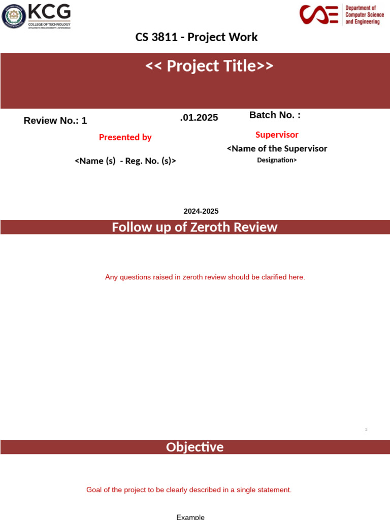 First Review PPT Template 24-25 | PDF | Speed Limit | Data