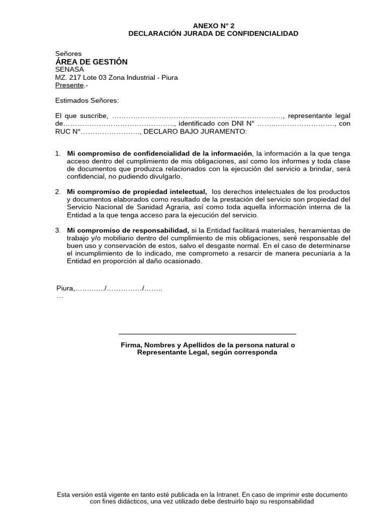 Anexo N°02 Actualizado | PDF