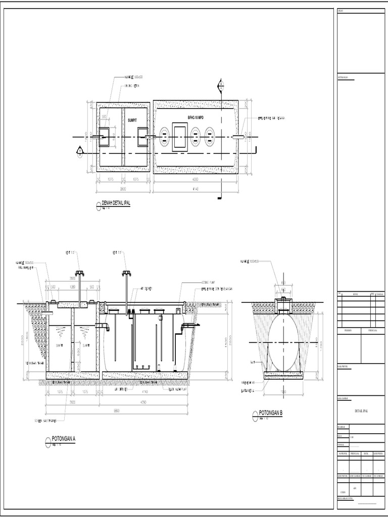Gambar Detail Ipal Komunal | PDF