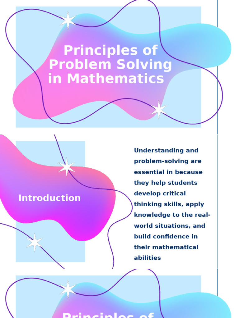 Key Principles of Math Problem Solving | PDF | Learning | Mathematics