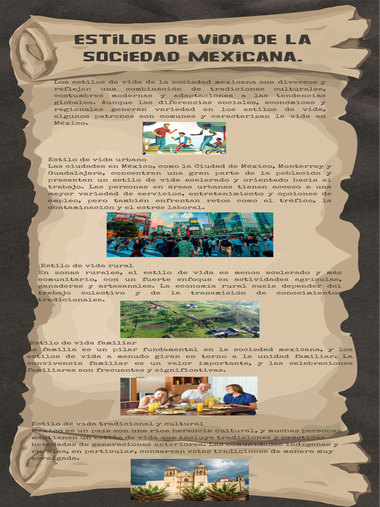 Estilos de Vida en México: Urbano y Rural | PDF
