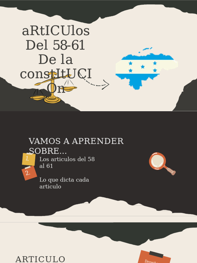 Artículos 58-61 de la Constitución Hondureña | PDF | Derechos | Justicia