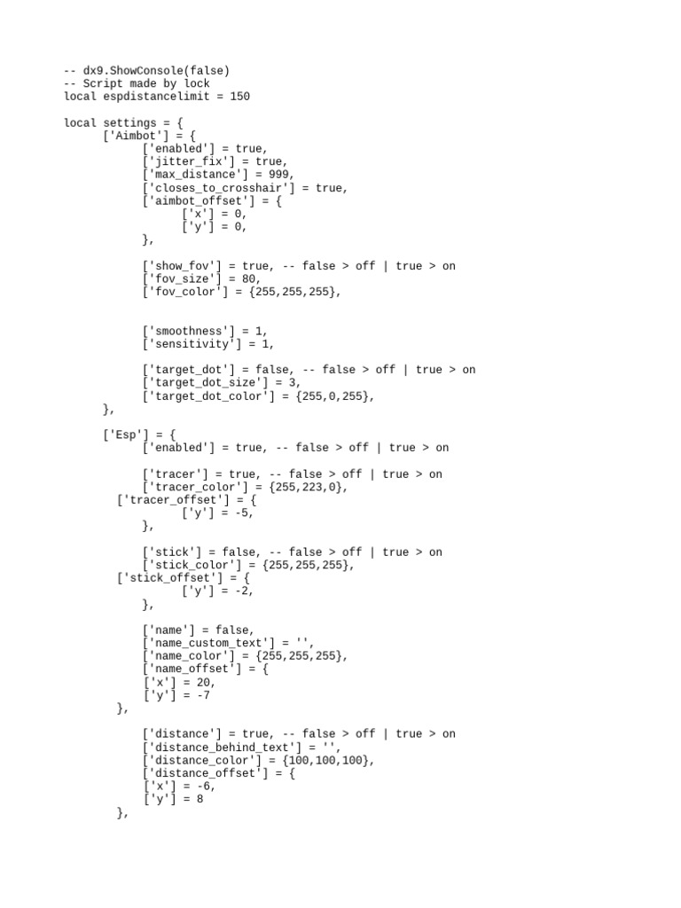 Dx9ware Area 51 Script | PDF