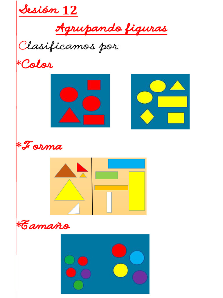 Sesión 12 AGRUPANDO FIGURAS | PDF