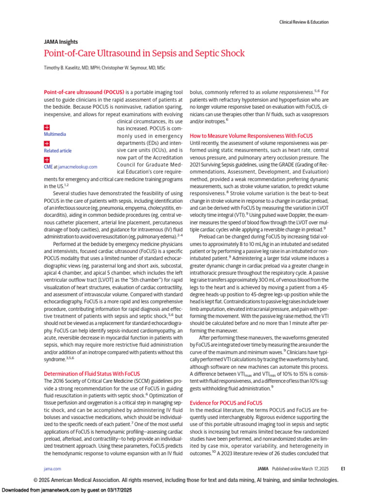 Jama Kaselitz 2025 It 250008 1741639838.89753 | PDF | Echocardiography ...
