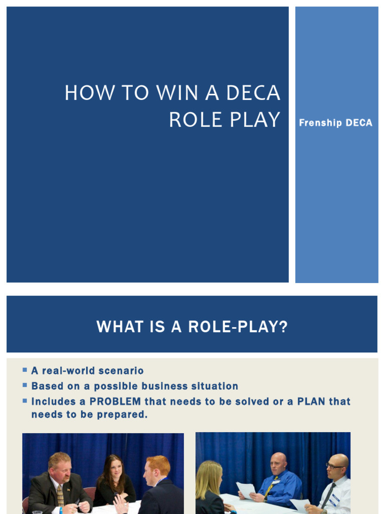 Tips_on_How_to_Win_a_DECA_Role-Play | PDF | Risk | Strategic Planning