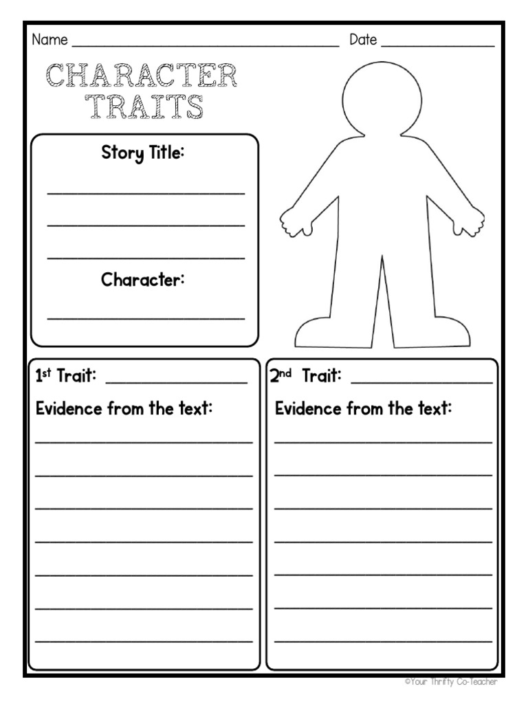 Describing Characters Worksheet | PDF