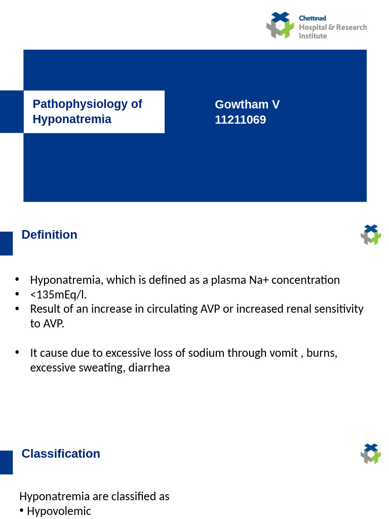 Hyponatremia | PDF