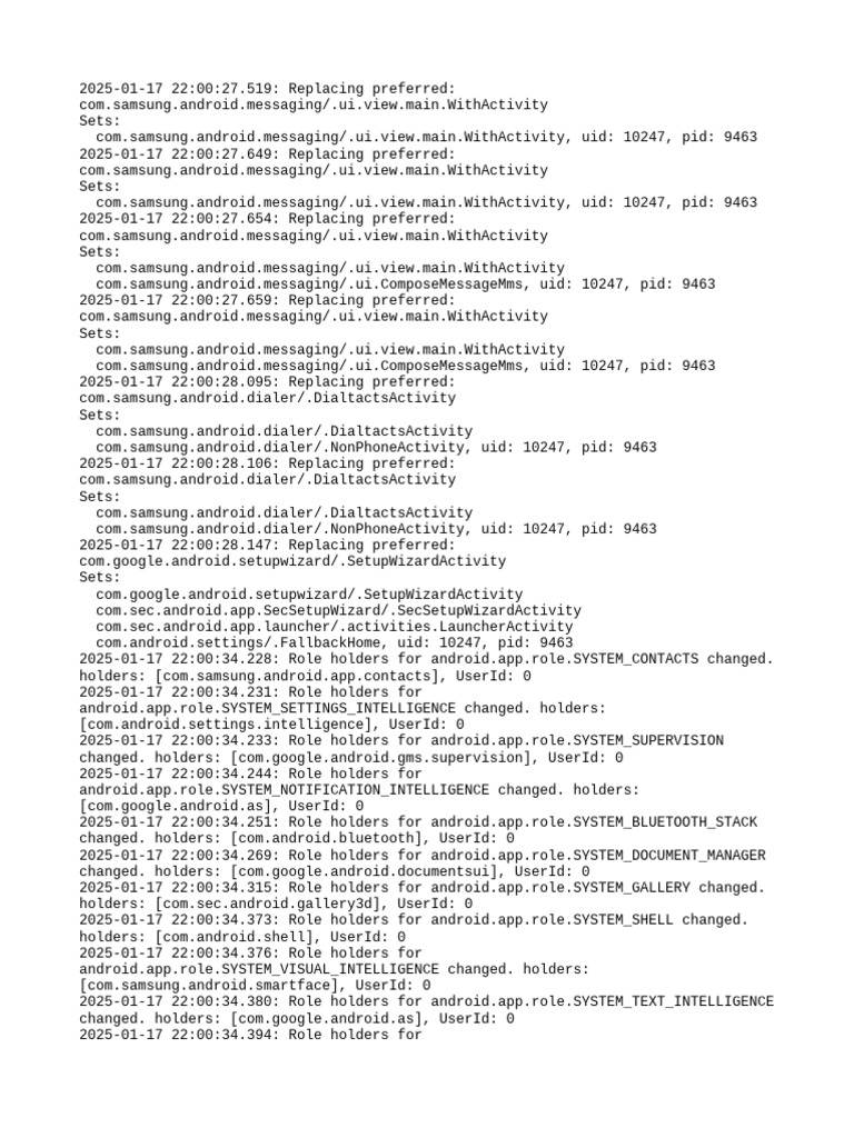 PM Debug Info | PDF | Android (Operating System) | Smart Devices