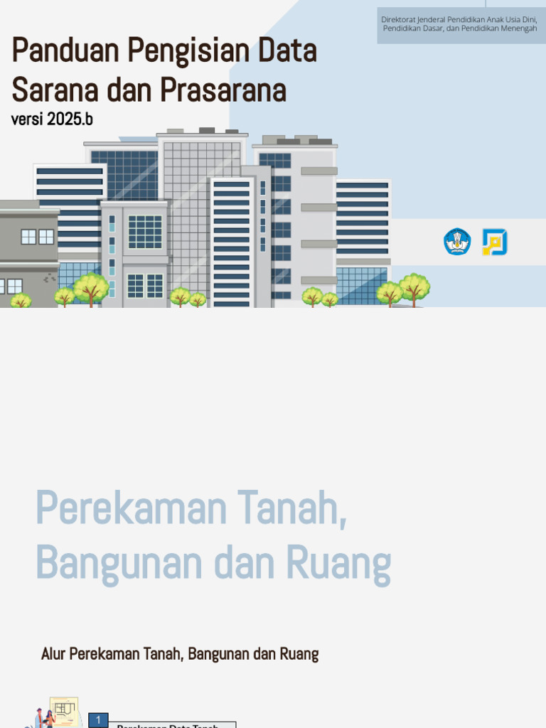 Panduan Pengisian Data Sarana Dan Prasarana (Dapodik Versi 2025.b) (Webinar) | PDF