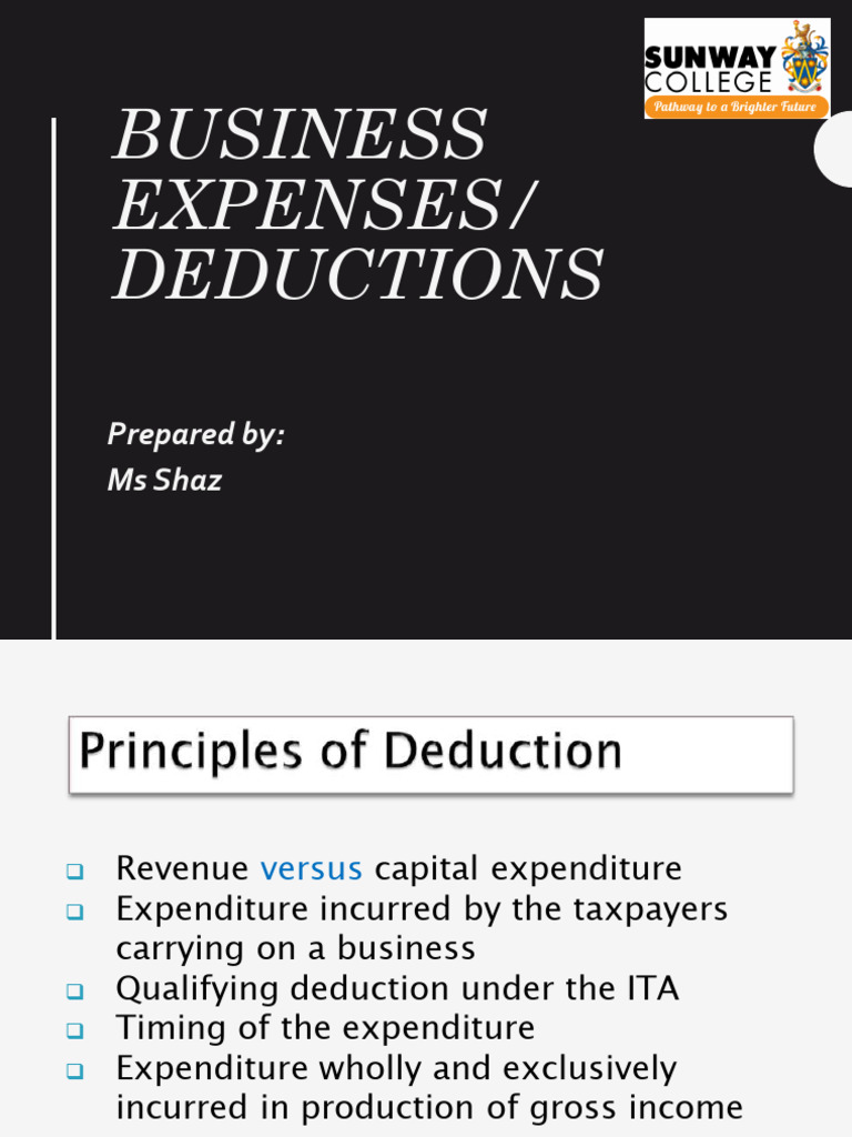 Businessexpense (Revised 2020) | PDF | Expense | Tax Deduction