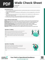 Safety Gemba Walk Checklist | PDF