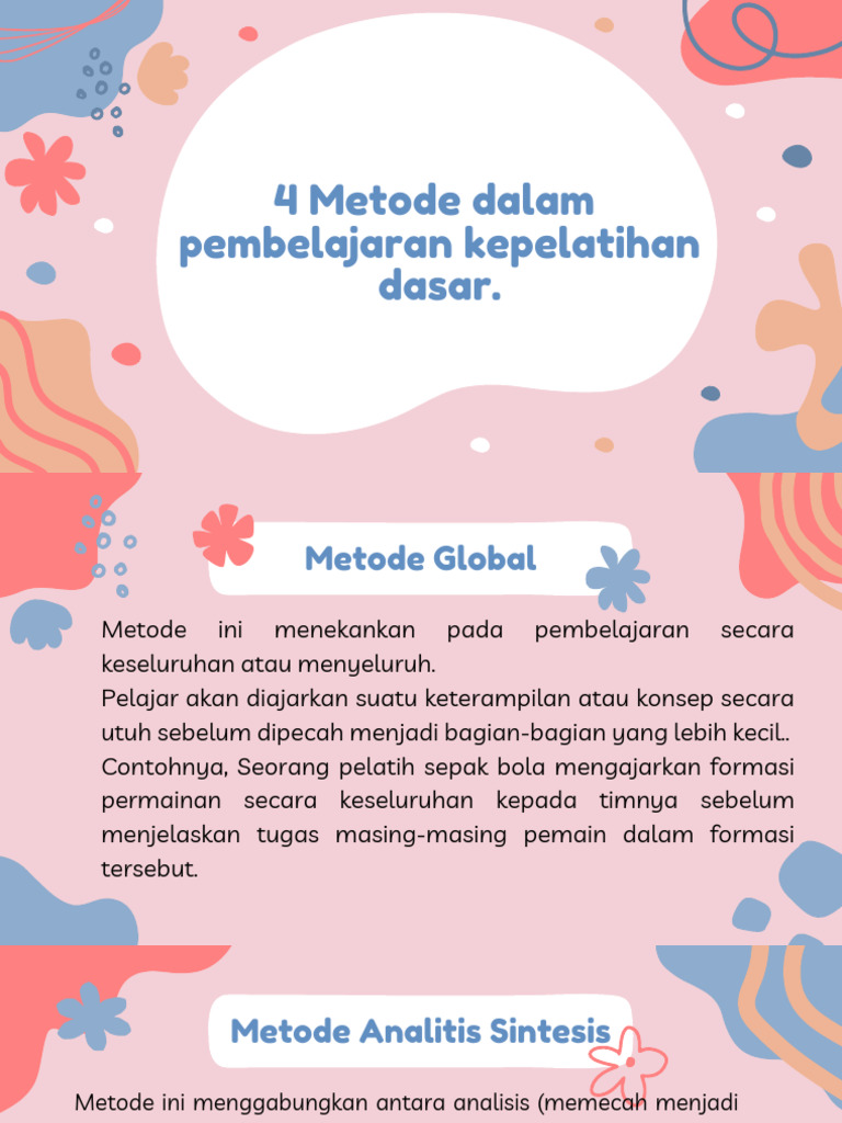 4 Metode Pembelajaran Kepelatihan Dasar | PDF