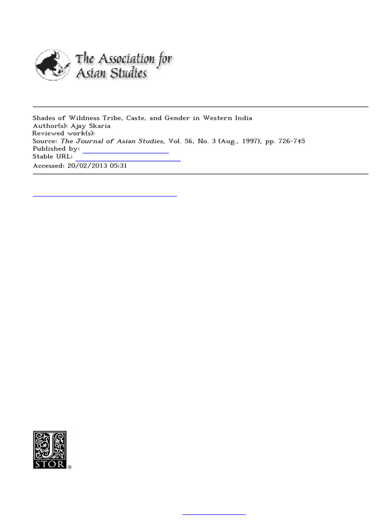 Ajay Skaria Shades of Wildness | PDF