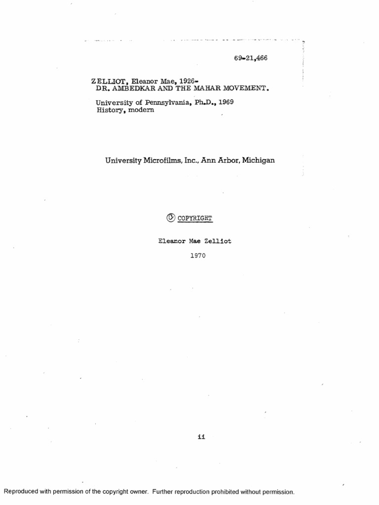 DR - Ambedkar and The Mahar Movement - Eleanor Mae Zelliot - 1969 ...