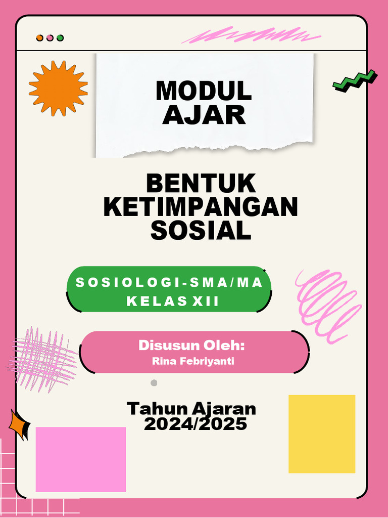 Modul Ajar - XII IPS - Ketimpangan Sosial | PDF