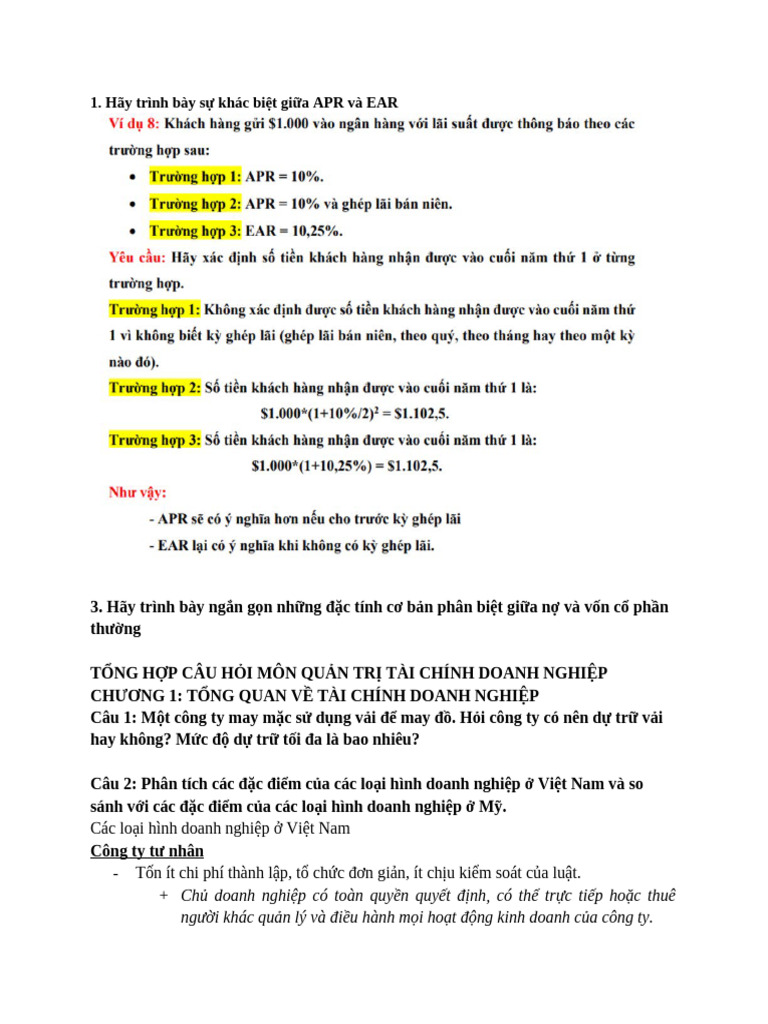 Bản Sao Của LÝ THUYẾT TCDN | PDF