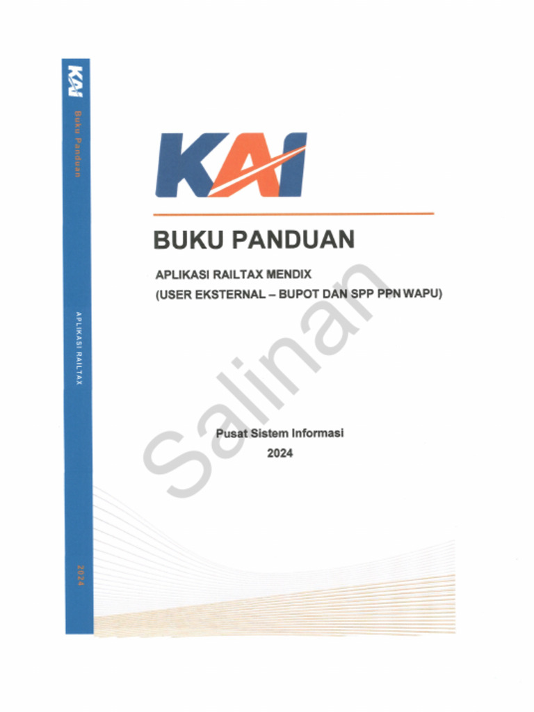 Buku Panduan Railtax Eksternal | PDF