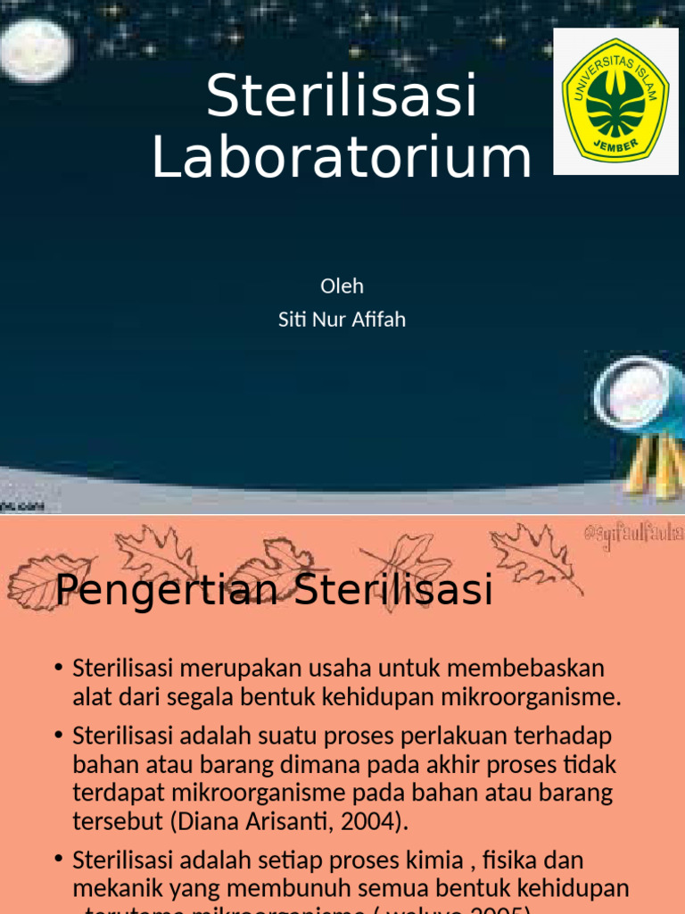 Teklab Sterilisasi Lab | PDF