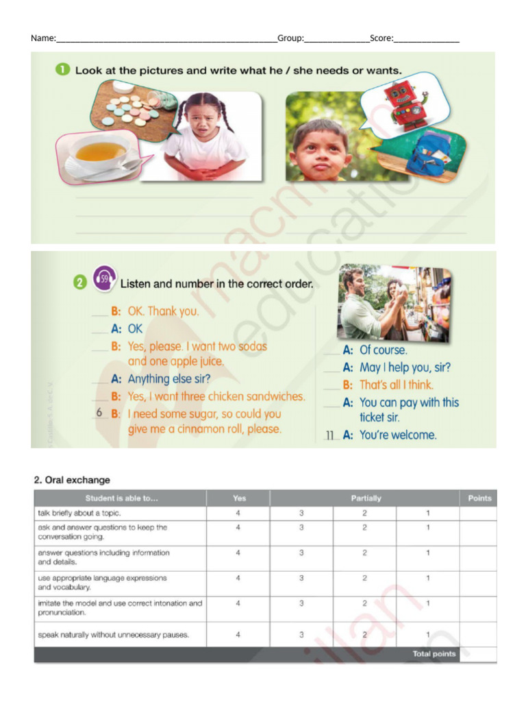 Diagnostico Unit7 BP3 | PDF