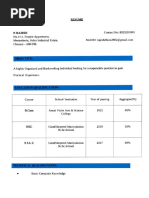 G. Ananthan Resume: Qualifications & Skills | PDF | Career & Growth ...
