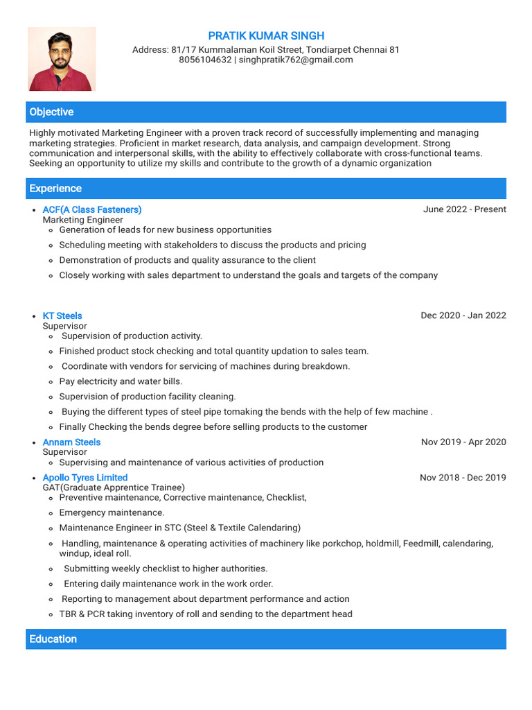 Prathik Kumar Singh | PDF | Business