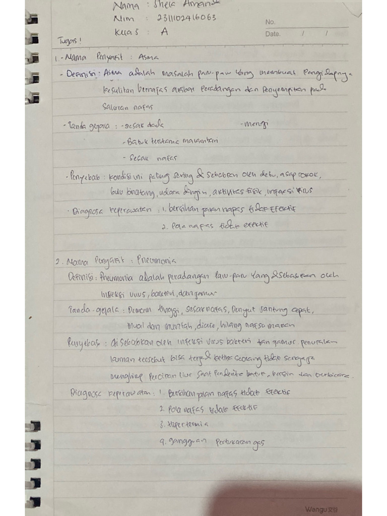 Tugas Kep Anak Shela Amanda 231110241606 | PDF