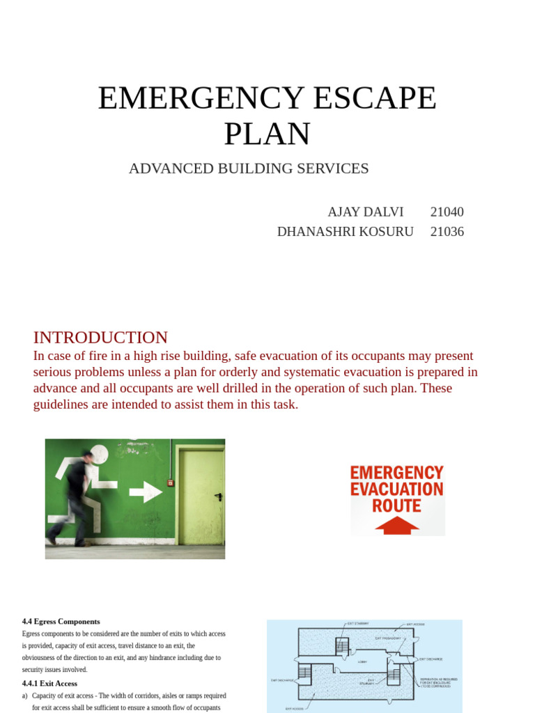 High-Rise Emergency Escape Plan Guide | PDF | Stairs | Door