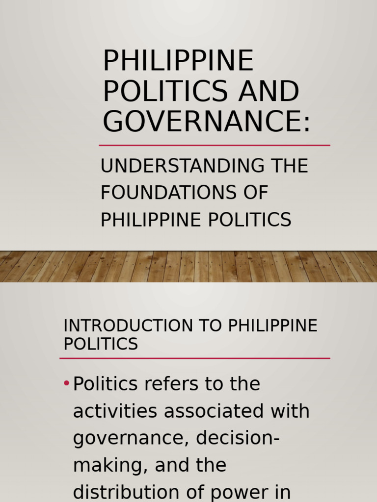 Philippine Politics and Governance Module 1 | PDF | Governance ...