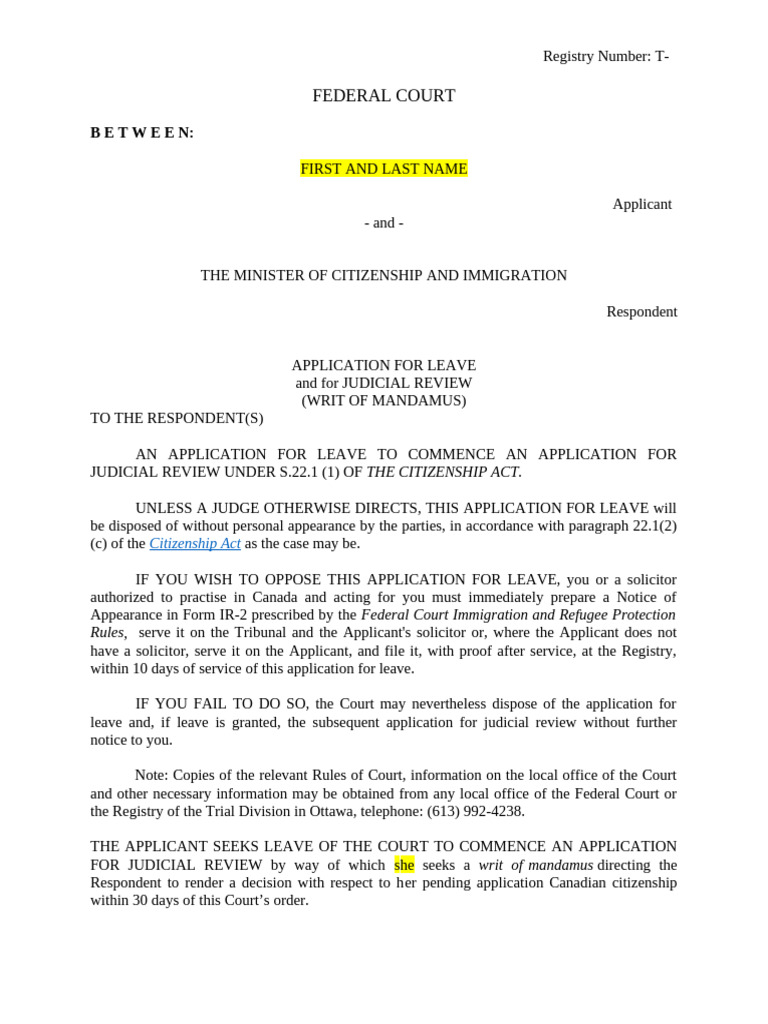 STEP 1) IR-1 FORM - STEP 1 OF MANDAMUS | PDF | Mandamus | Writ