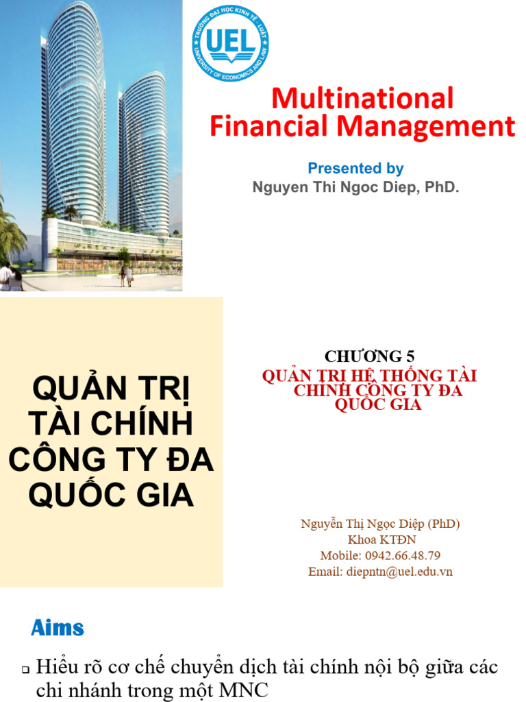 QTTC MNC - Chap 5 Quản Trị Hệ Thống Tài Chính MNC | PDF