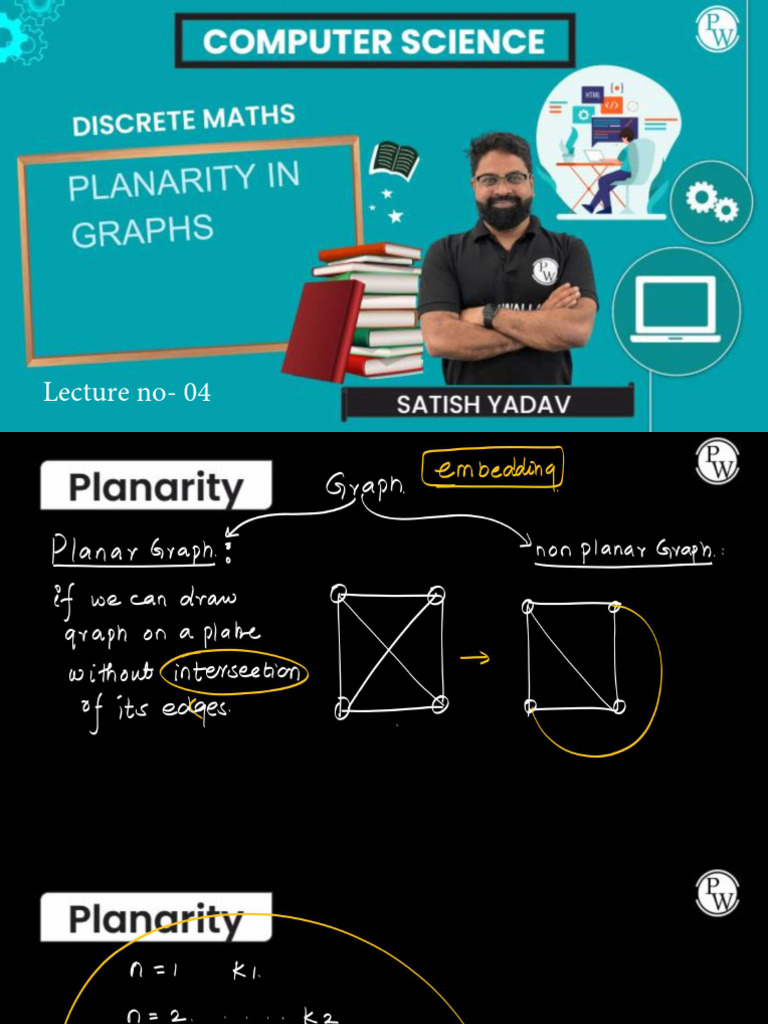 Planarity in Graph Theory (Lec-04) - Class Notes - GATE Crash Course ...