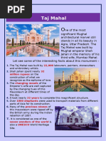 SECRETS OF THE TAJ MAHAL - Questions | PDF