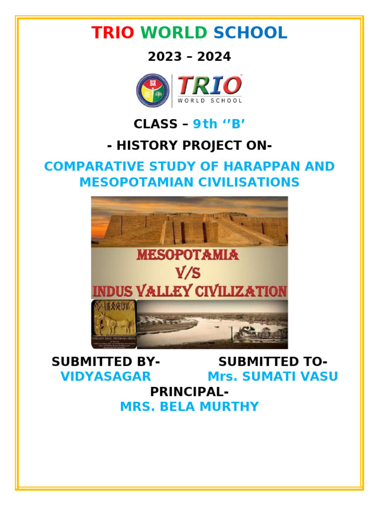 Harappan vs Mesopotamian Civilizations | PDF