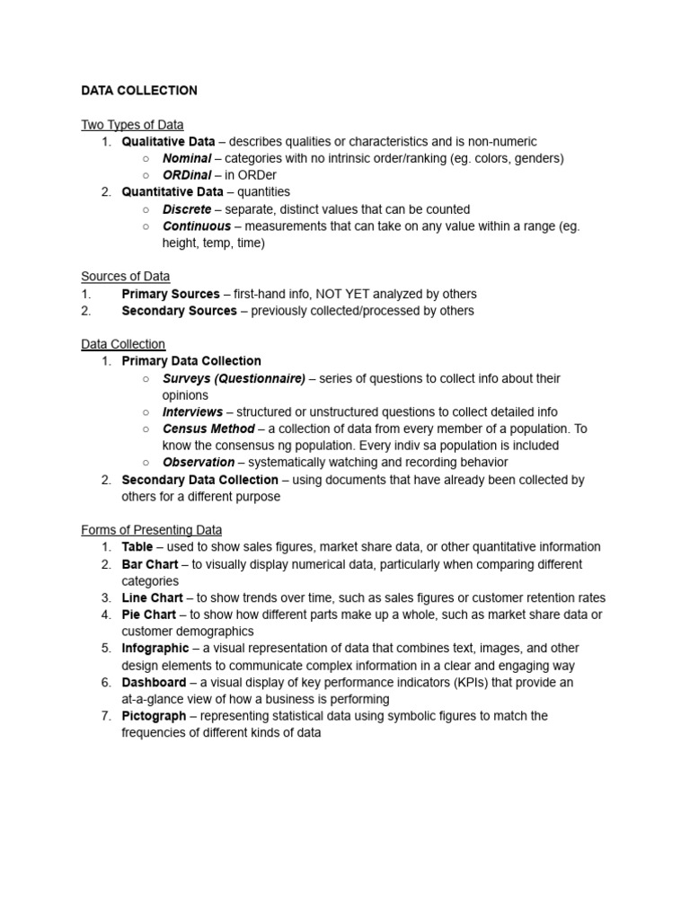 Data Collection | PDF