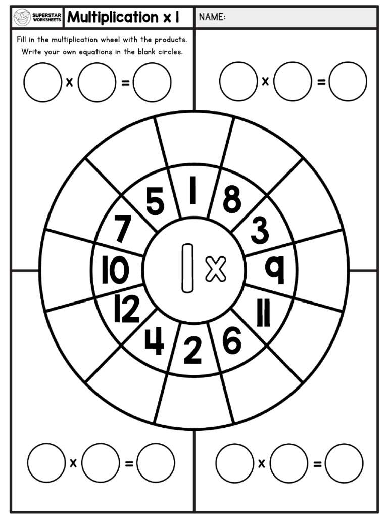 Multiplication Wheel 1 | PDF