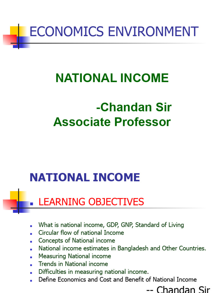 Understanding National Income Concepts | PDF | Measures Of National ...