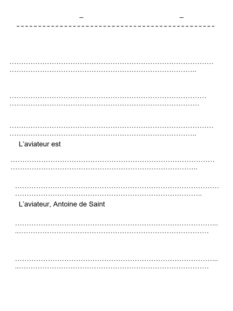 Analyse du Chapitre 2 du Petit Prince | PDF | Le Petit Prince | Échecs