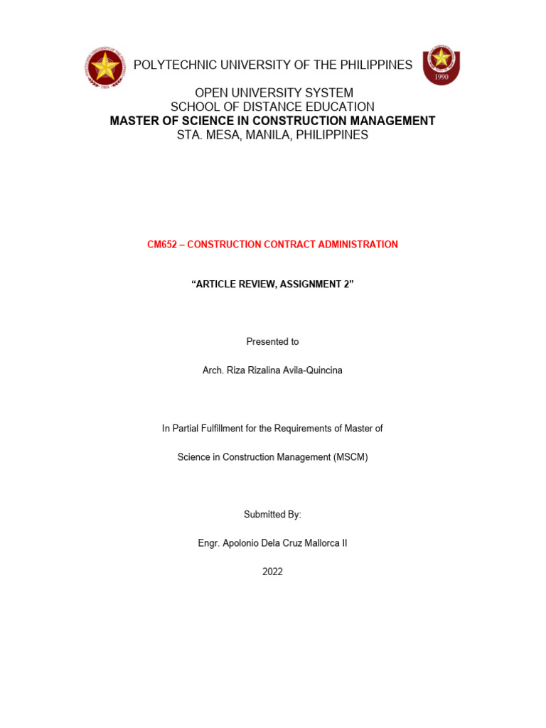 CM652 2B Mallorca Assignment02 | PDF | Arbitration | Business