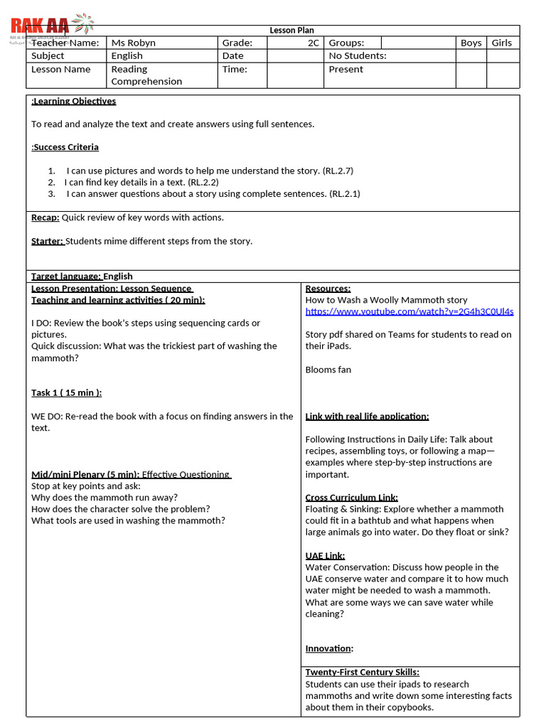 Updated 2C - Eng - DLP3 - Inspection Week | PDF | Reading Comprehension ...