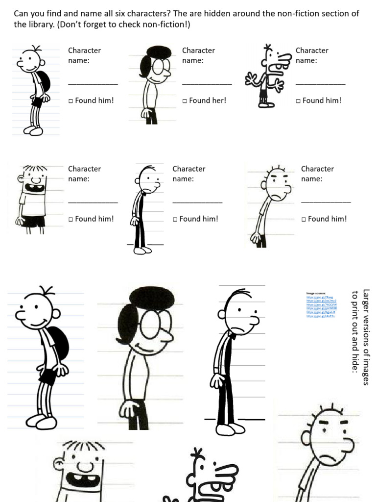 Character Hunt Activity Guide | PDF