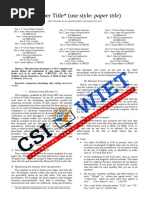 IEEE - Conference Template A4 | PDF | International System Of Units ...