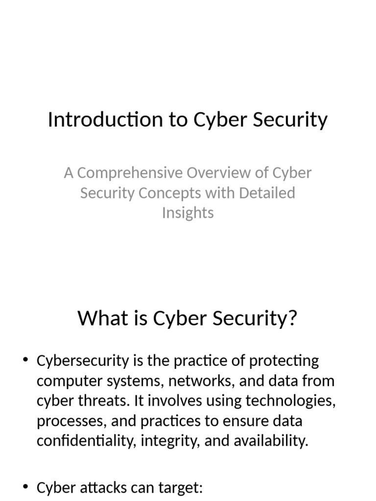 Detailed Cyber Security Presentation | PDF | Information Security ...