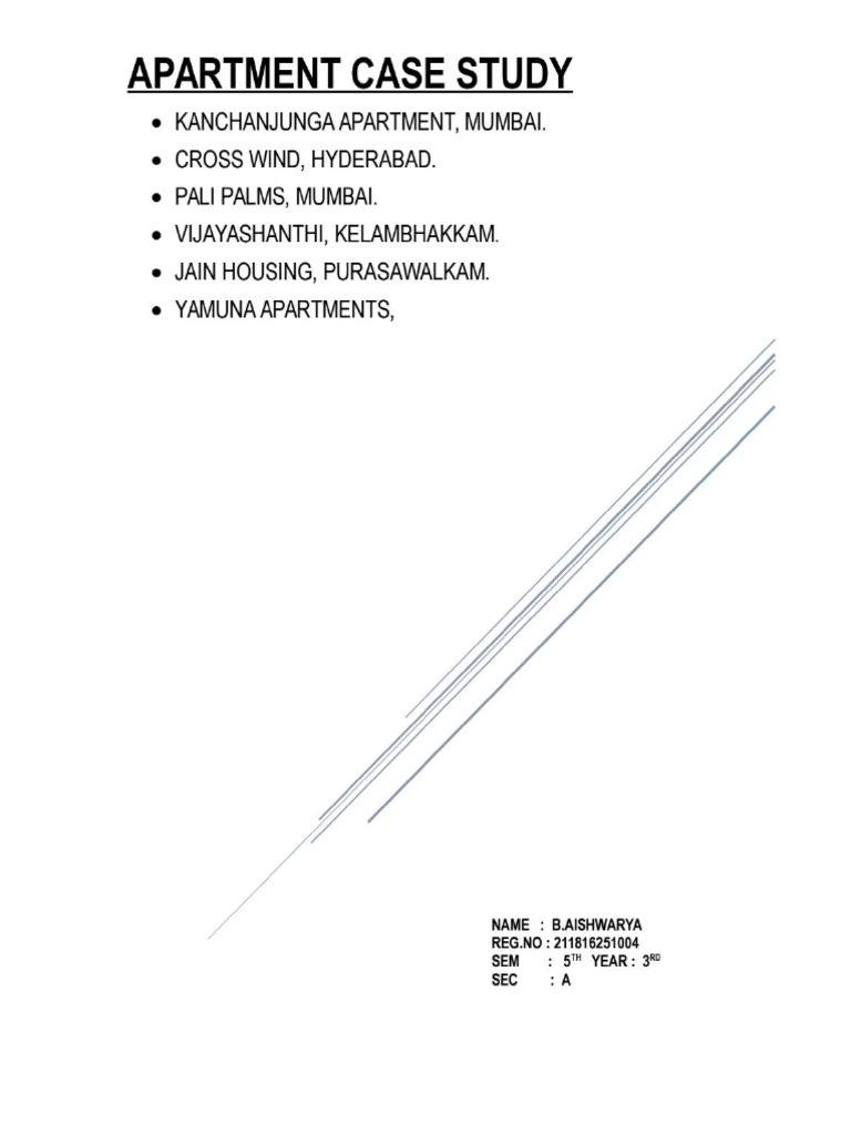 Case Study On Appartments | PDF
