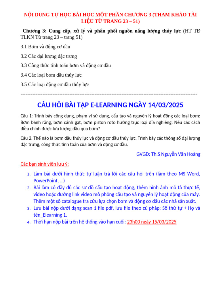 Bài tập E - Learning - Chương 3 | PDF