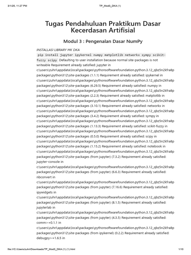 TP - Mod3 - DKA - Zuhri Pratisto Basuki - 103012300249 | PDF | Software Engineering | Computer ...