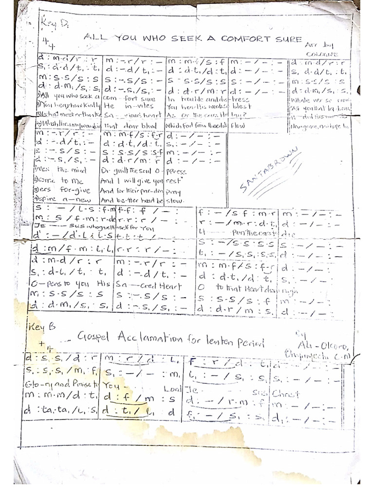 All You Who Seek a Comfort Sure | PDF