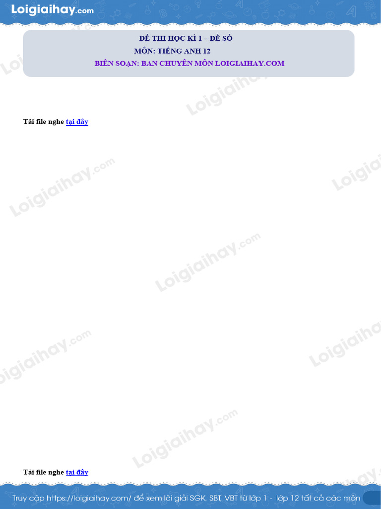 de-thi-hoc-ki-1-tieng-anh-12-bright-de-so-3-1733291700 | PDF | Florence Nightingale | Nursing