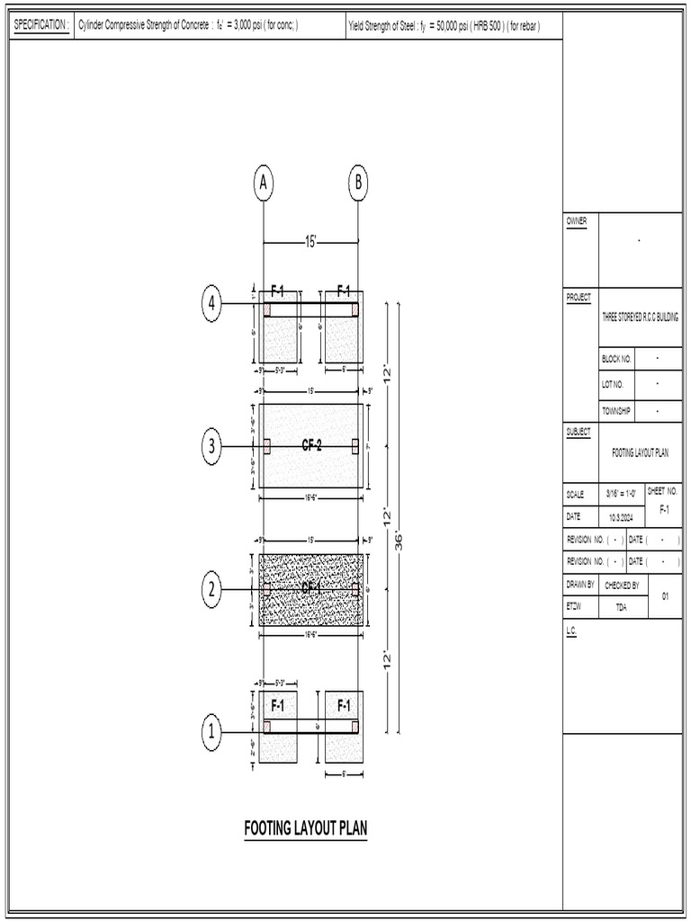 Combined Footing & Short Column | PDF | Building Engineering | Building ...