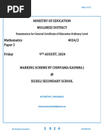 GCE Mathematics Paper 2 2024 | PDF | Mathematics